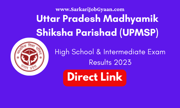 UPMSP UP Board High School and Intermediate Exam Result 2023 - SARKARI ...